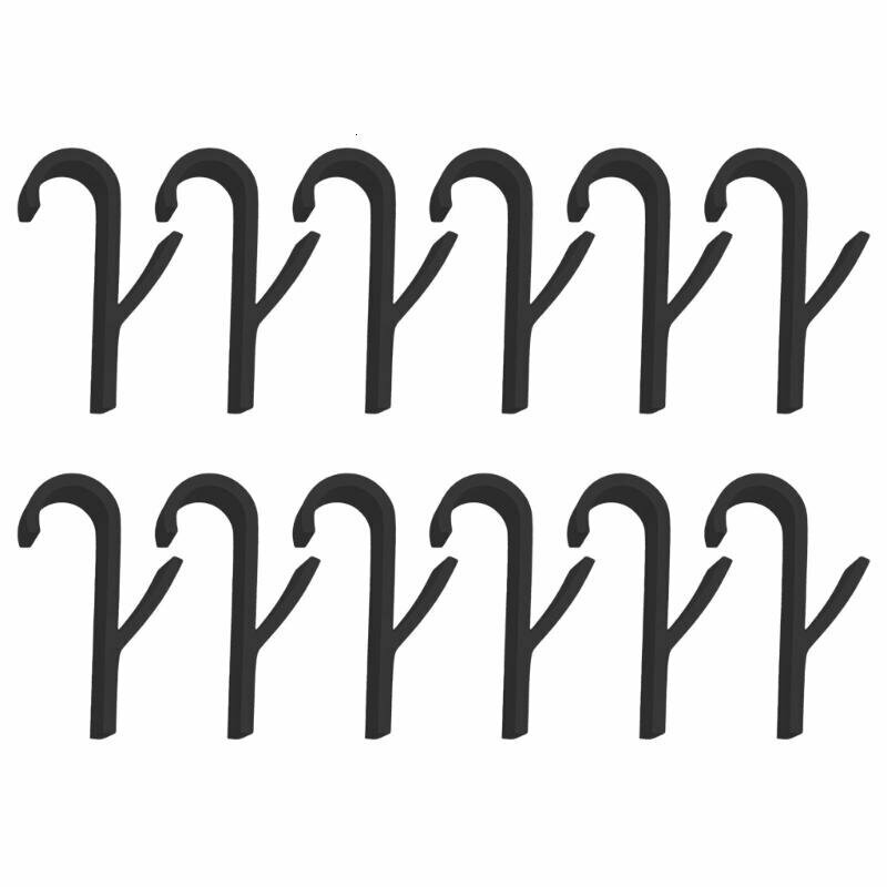 Крючки для радиаторов и кухни, 12 шт, Черный