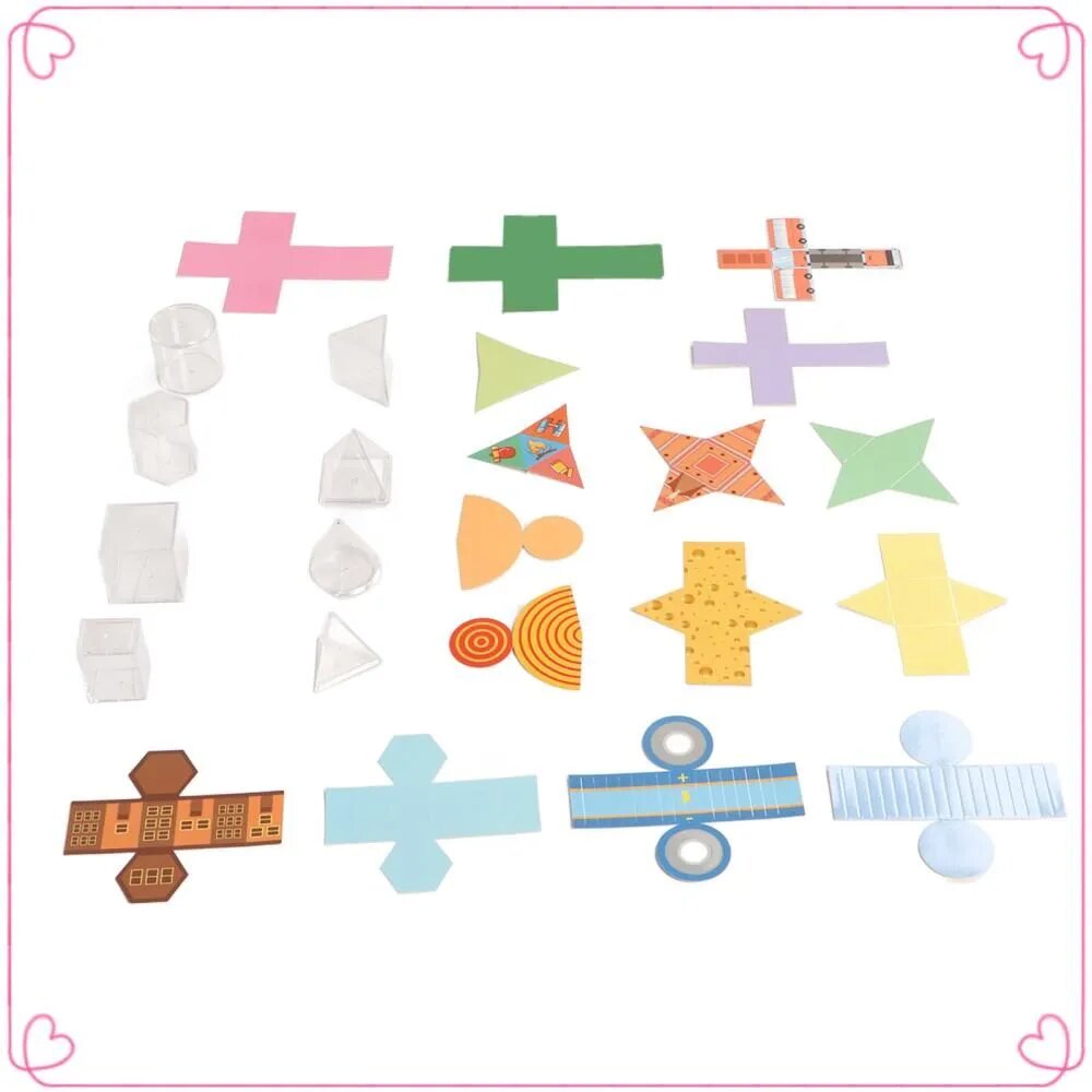 Прозрачные геометрические модели, образовательные 3D формы, для изучения геометрии и STEM навыков