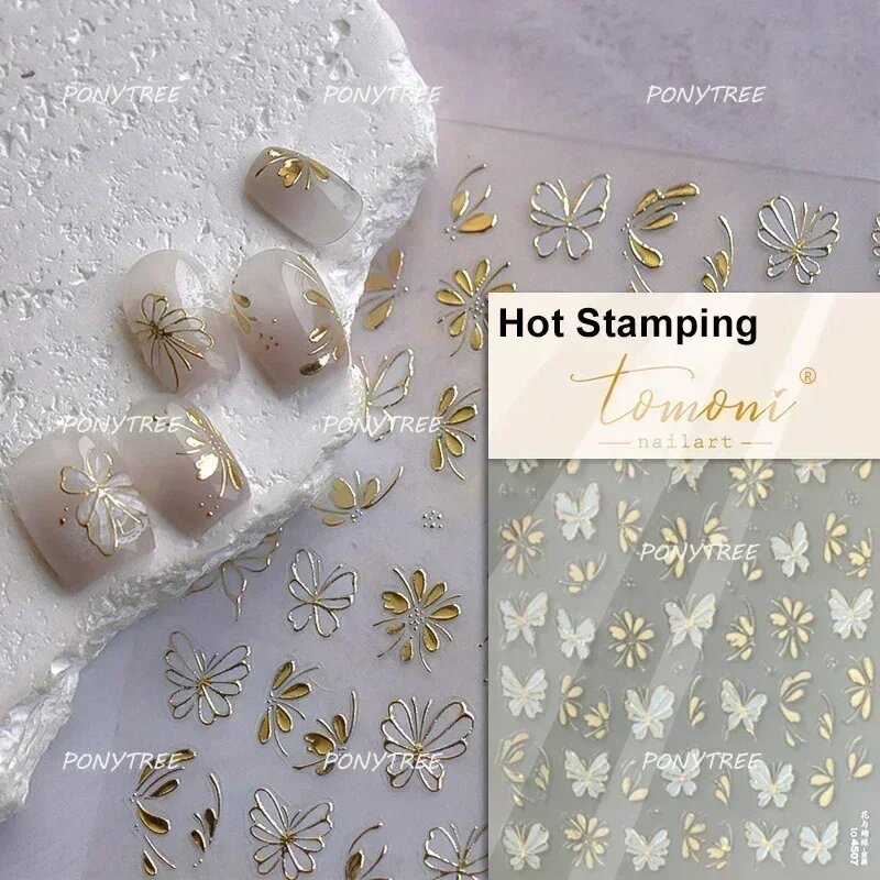 Hot Stamping Tomoni Nailart, Цвет: To4507xtj, бабочки