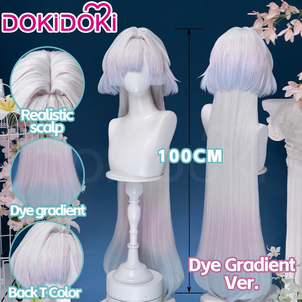 Парик DokiDoki Mornye Gradient розовый 100см