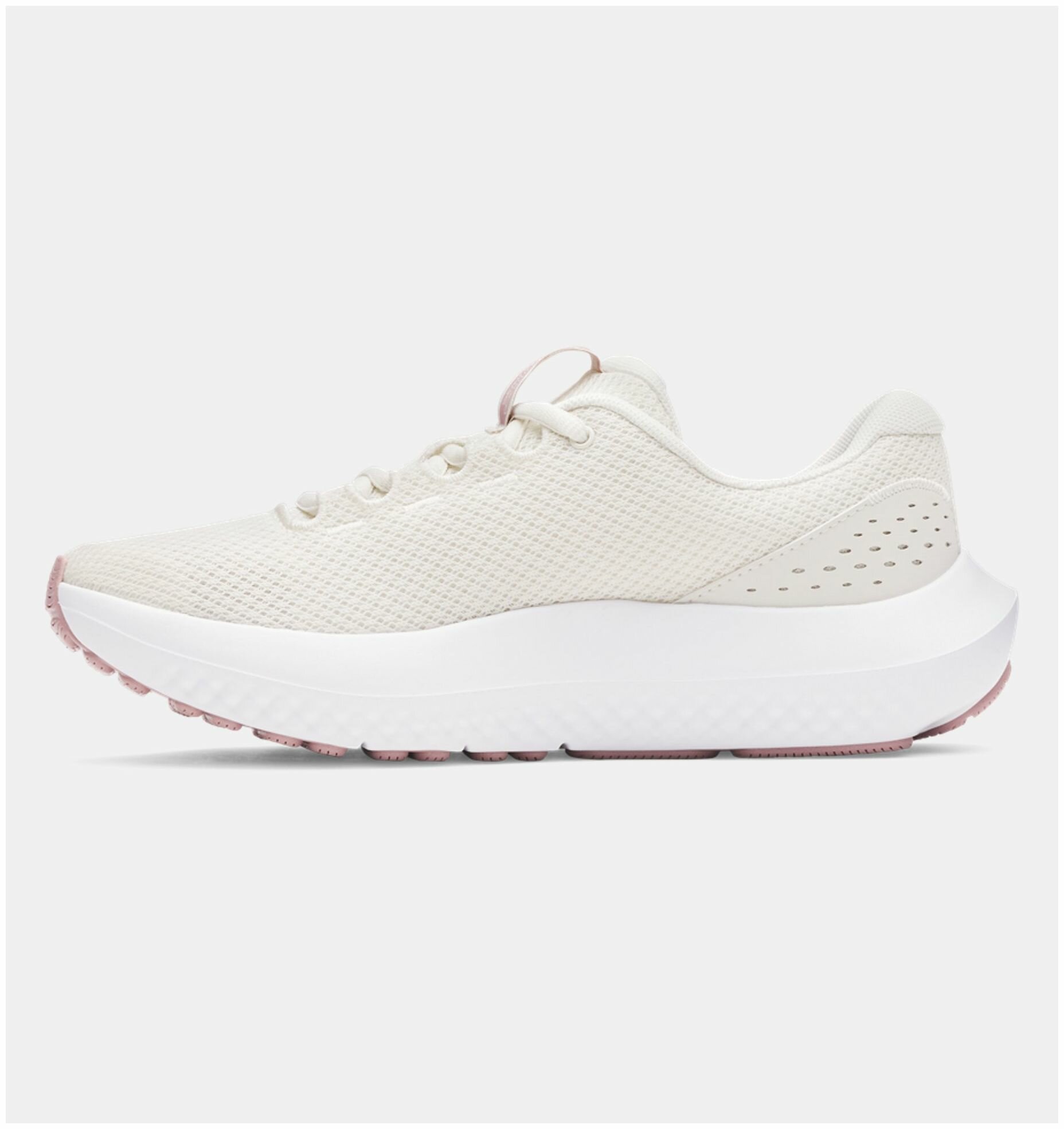 Кроссовки Under Armour Charged Surge 4, размер 8,5 US, белый/розовый — фото 1