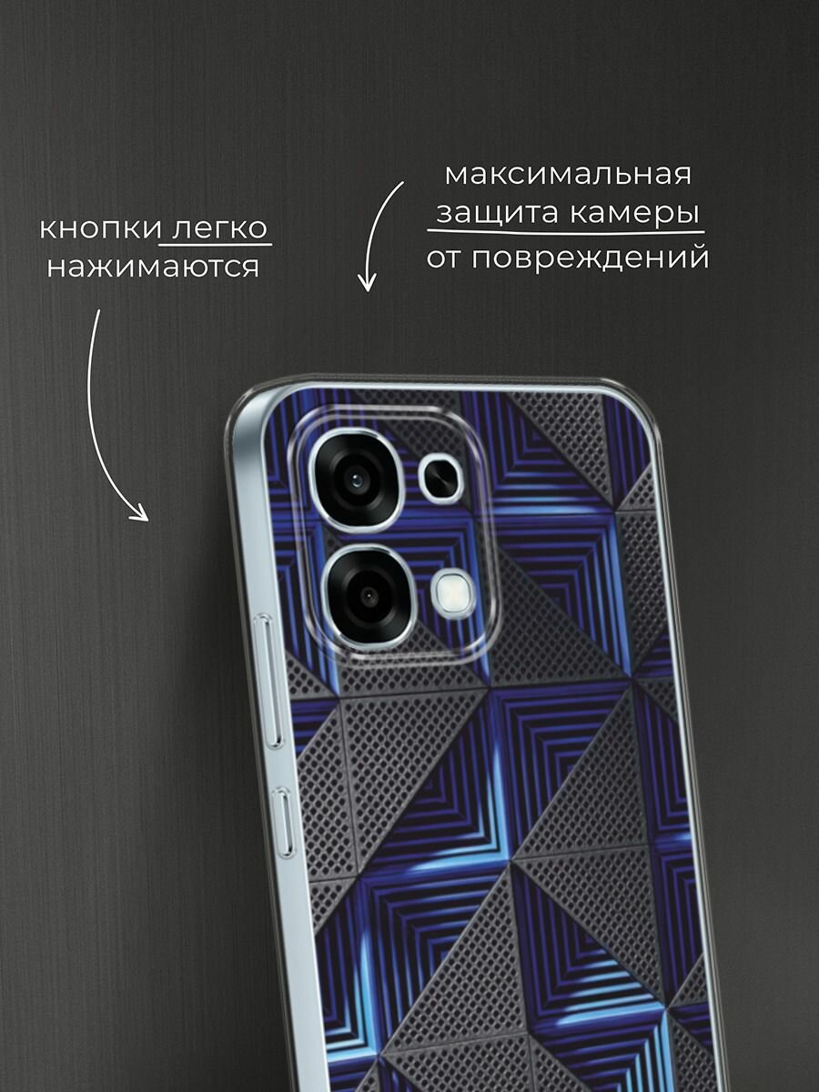 Силиконовый чехол на Oppo A6 Pro / Оппо A6 Про с принтом IBM — фото 1