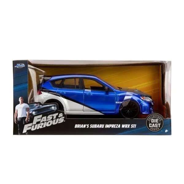 Машинка Джада Джада Форсаж BRIAN'S SUBARU IMPREZA WRX ST1 R 1:24 из металлического сплава — фото 1