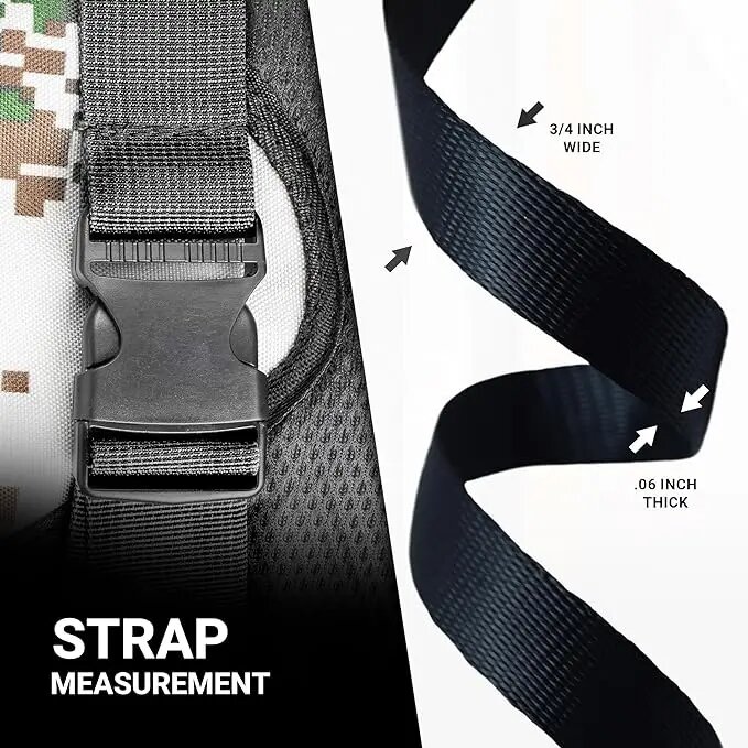 Черная нейлоновая лента 20mm MEIGEMEI