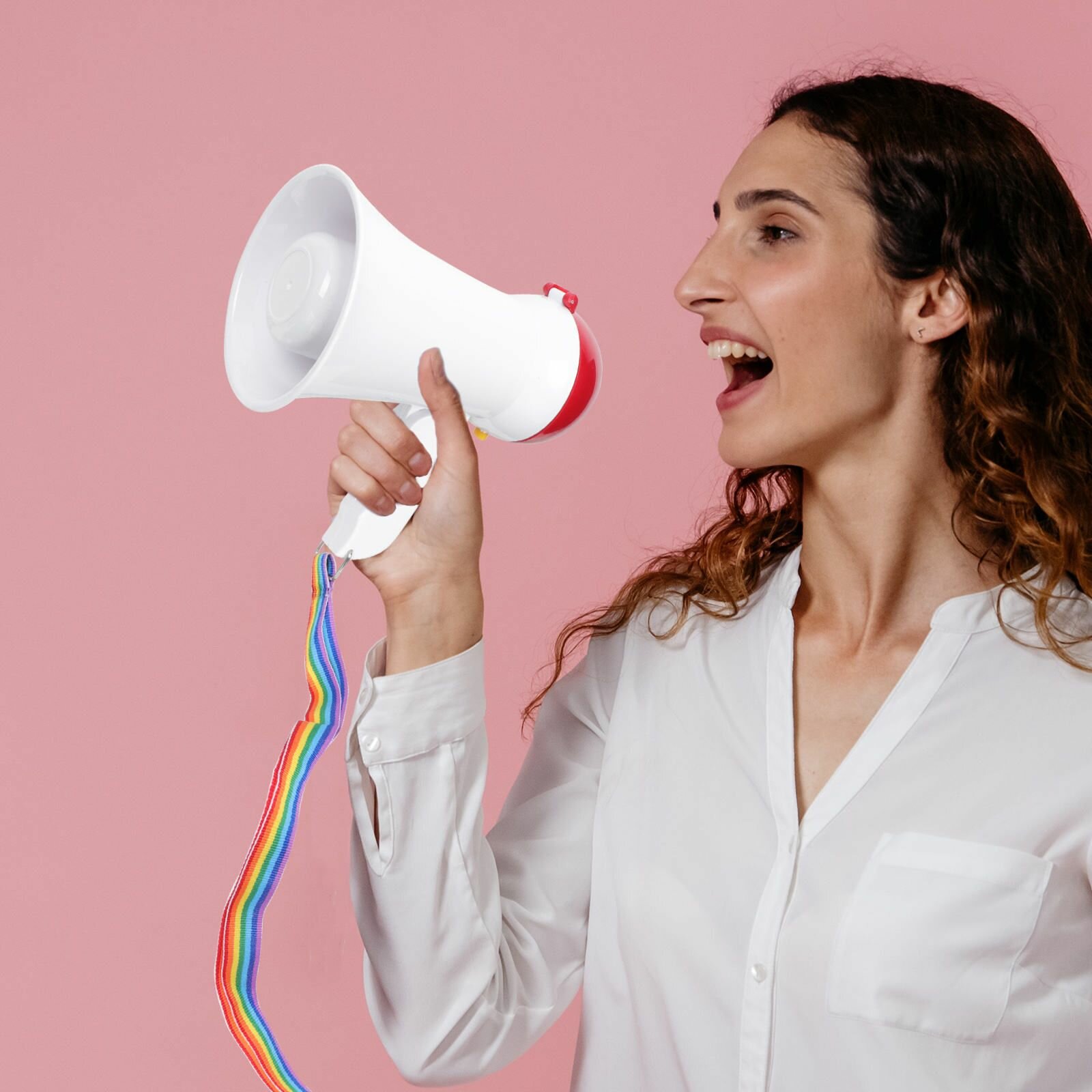 Ручной Мегафон, Из ABS-пластика, Для Объявлений 1 Штука