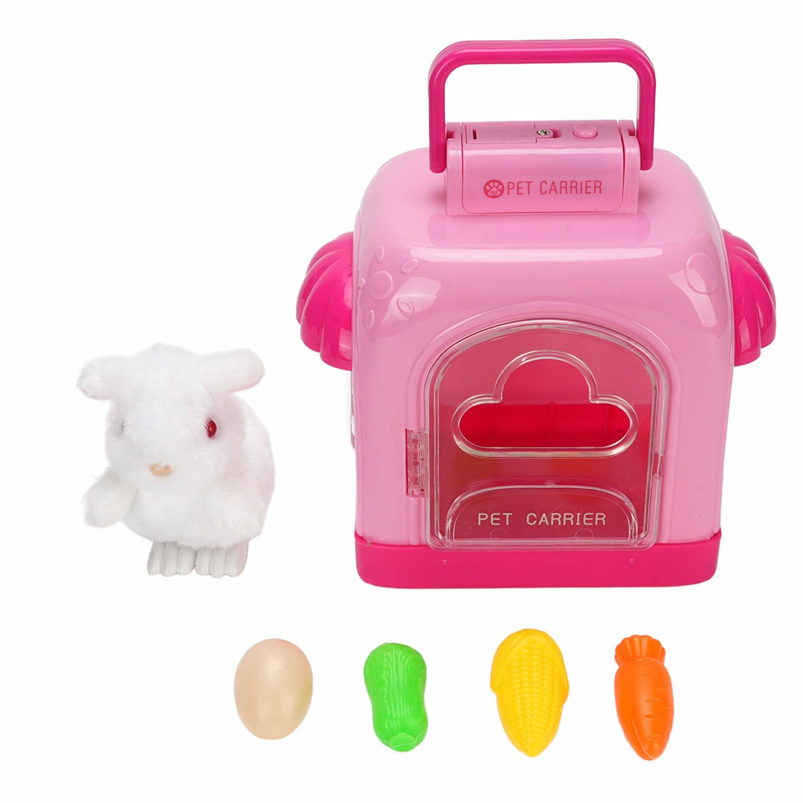 Интерактивная игрушка "Кролик в клетке", уход за питомцем