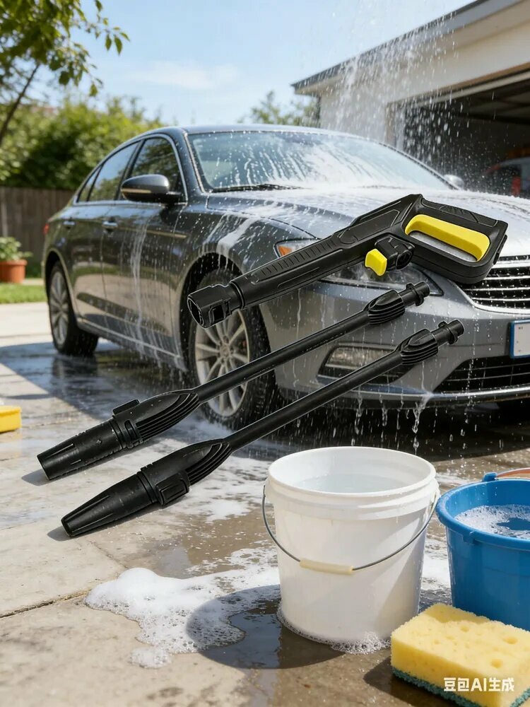 Пистолет с 2 насадками для моек высокого давления Керхер (Karcher) K2, К3, К4, К5, К7) (аналог)-YAHUI