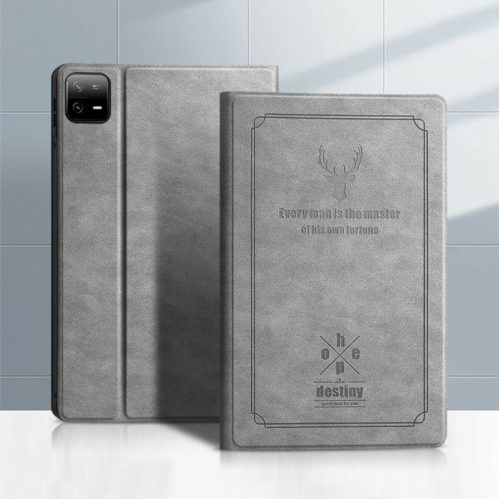 Чехол-книжка MyPads для Xiaomi Mi Pad 6 / Mi Pad 6 Pro 11', серый, магнитное закрытие