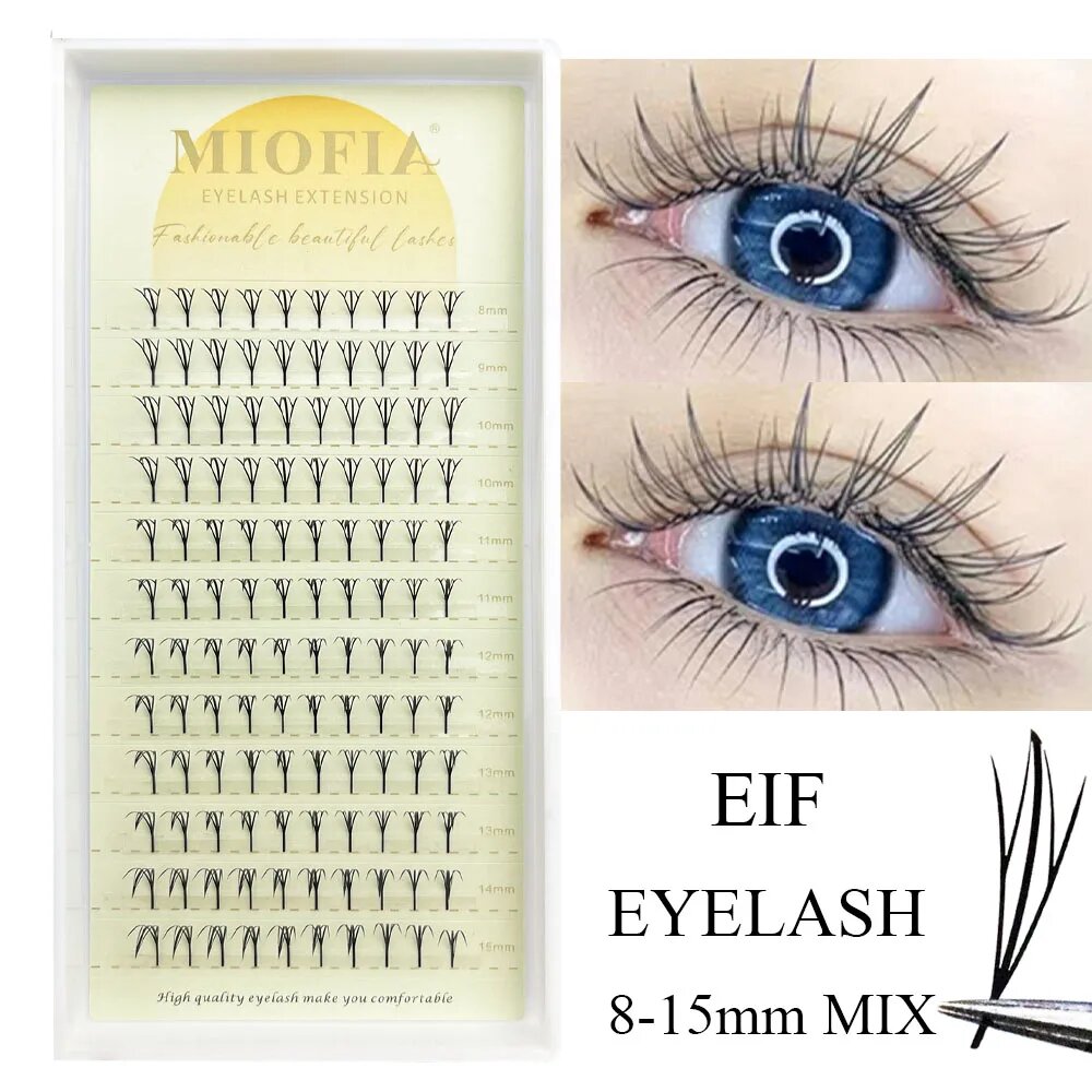 MIOFIA Ресницы для наращивания C Curl, смесь, Eif Eyelash