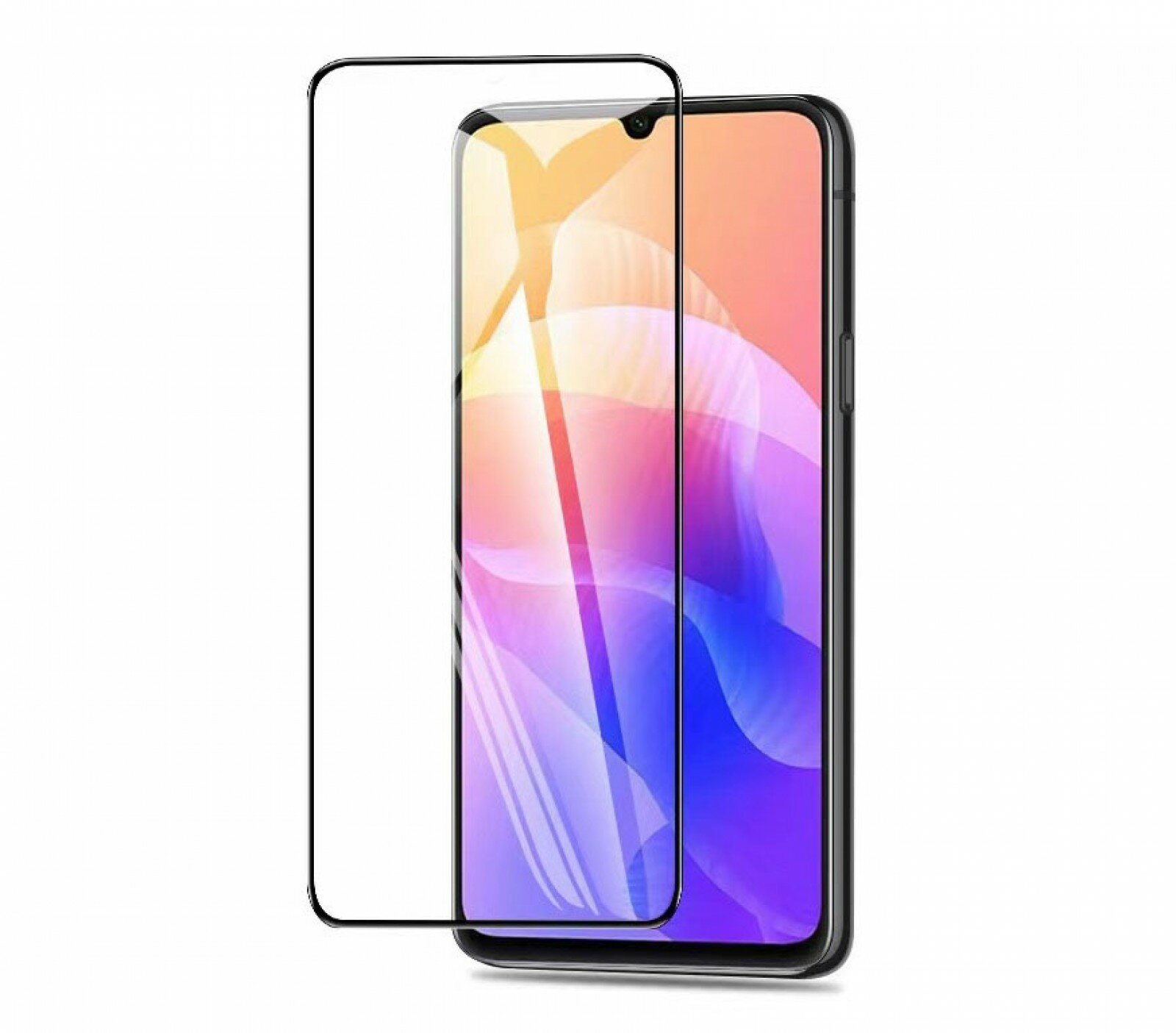 3D/5D защитное стекло MyPads 5D Forti Glass для Honor Play 50 Plus, Play 8T, X7b с изогнутыми краями