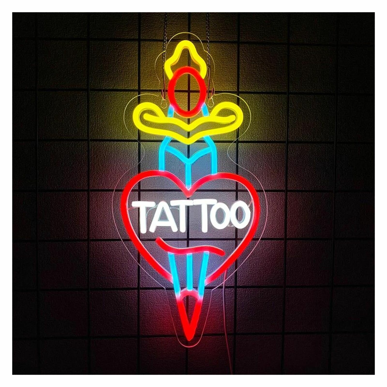 Tattoo Декор Неоновой Вывески USB 21смх42см