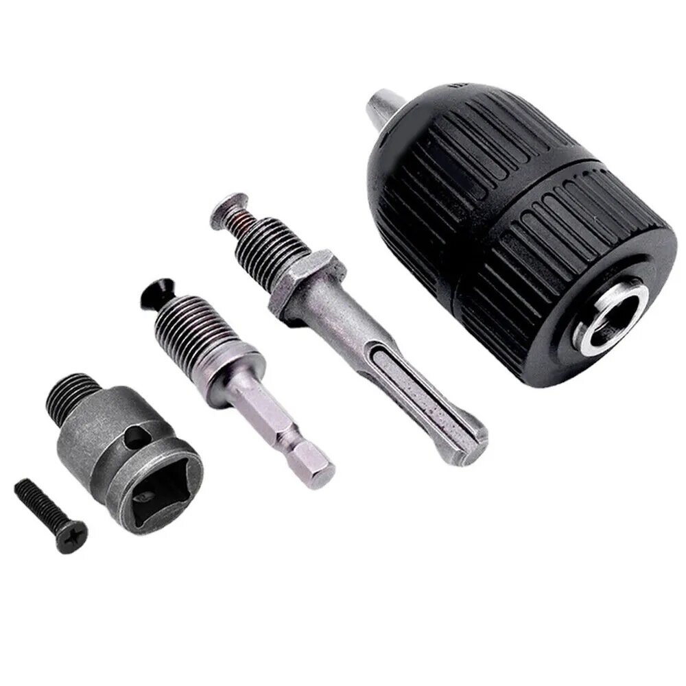Бесключевой сверлильный патрон с 3 кулачками, от квадратного 1/2 дюйма до шестигранника 1/4 дюйма, адаптер диапазона зажима 2 13 мм