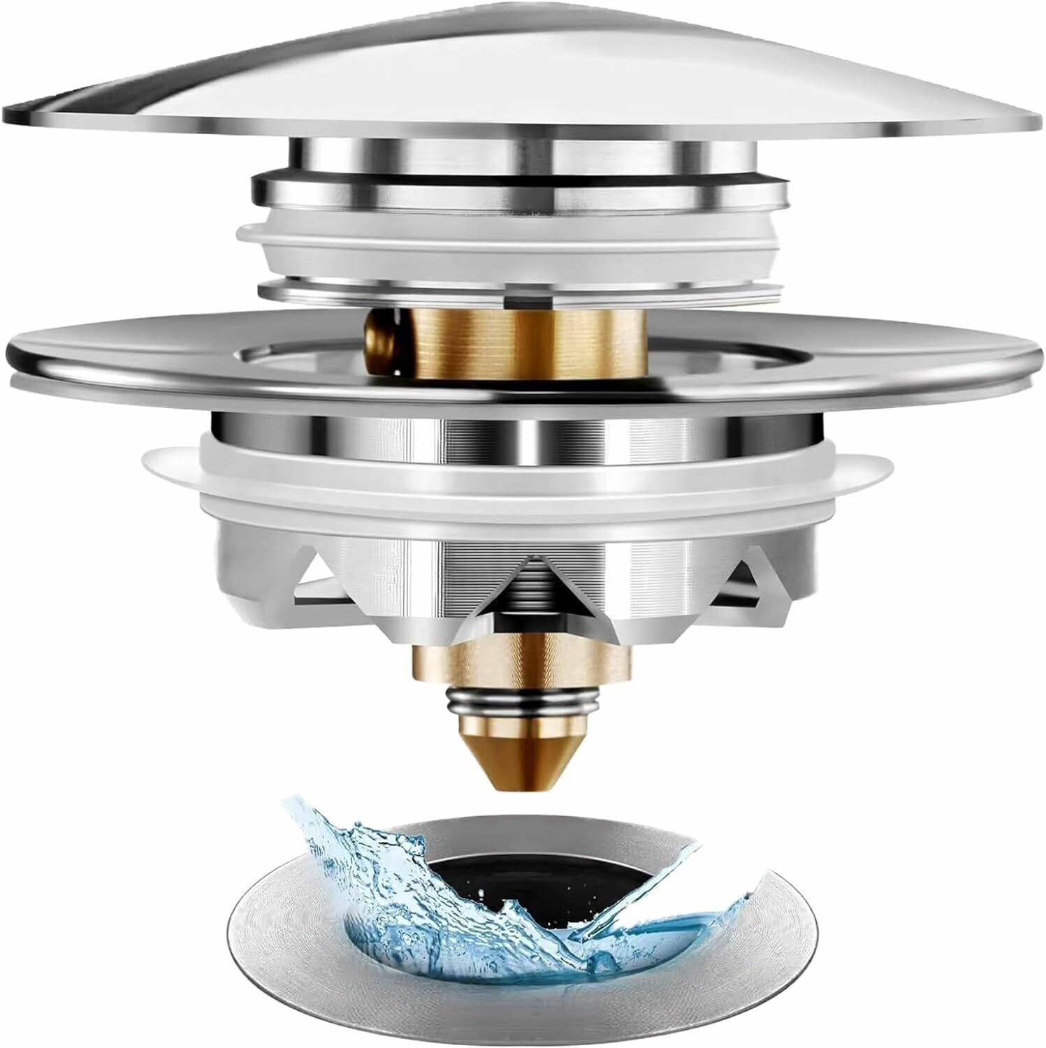 Заглушка для ванны, предотвращающая засорение Подходит для стандартных сливных отверстий диаметром 1,5 2 дюйма