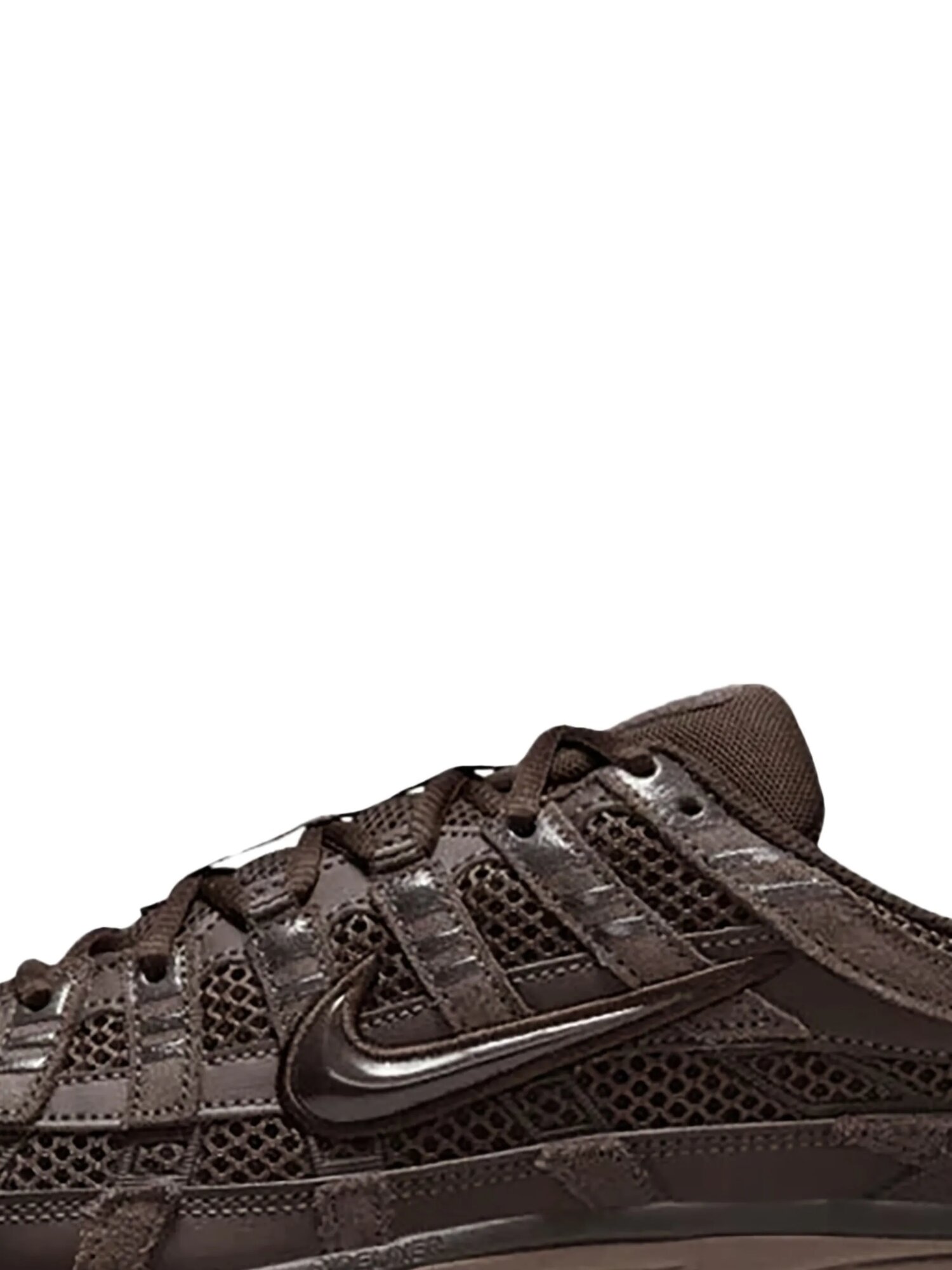 Кроссовки NIKE P-6000, размер 8.5 US, коричневый/серый/оранжевый — фото 1