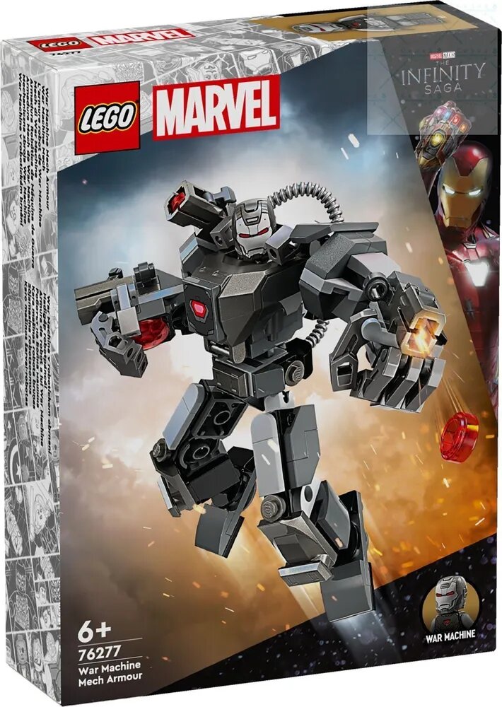 LEGO Marvel War Machine Mech Armor 76277 Конструктор, 154 детали, для детей от 6 лет