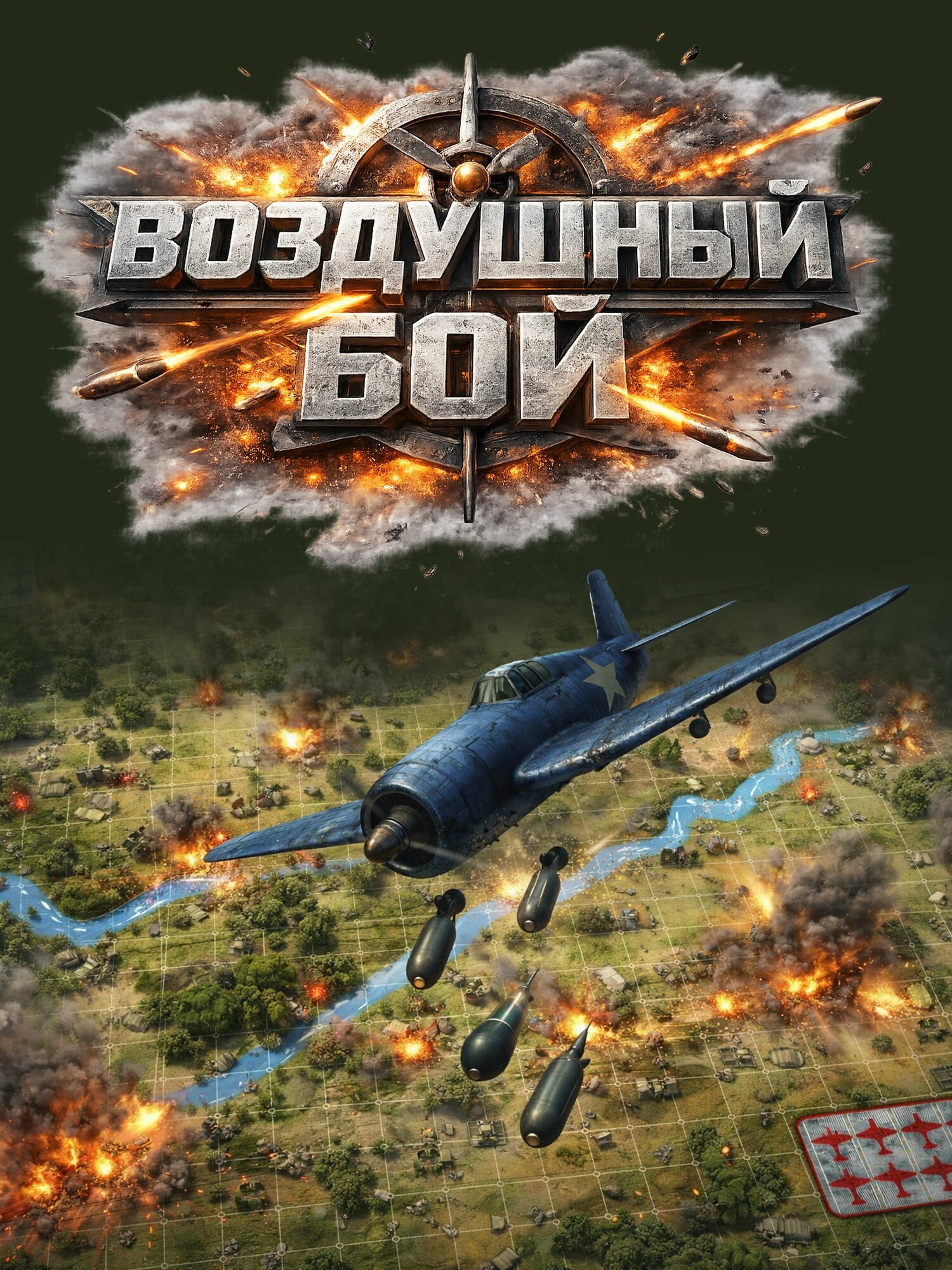Настольная игра СССР "Воздушный бой" в эксклюзивном исполнении