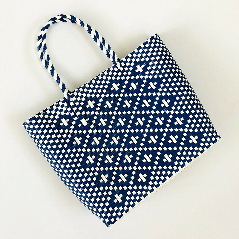 Модная большая сумка-корзина, повседневная сумка для путешествий и отдыха, женская сумка-тоут на плечо, плетеная сумка ручной работы в лесном стиле.