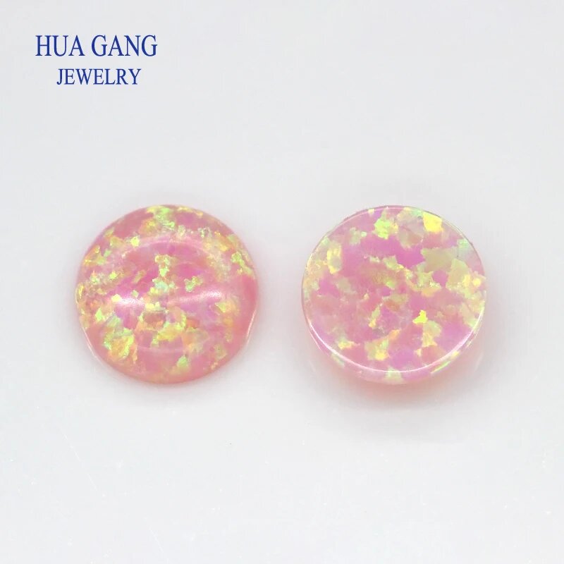 Синтетический опал, бусины, круглые, разноцветные, 3-8 мм Розовый, 8.0mm 10pcs, OP08
