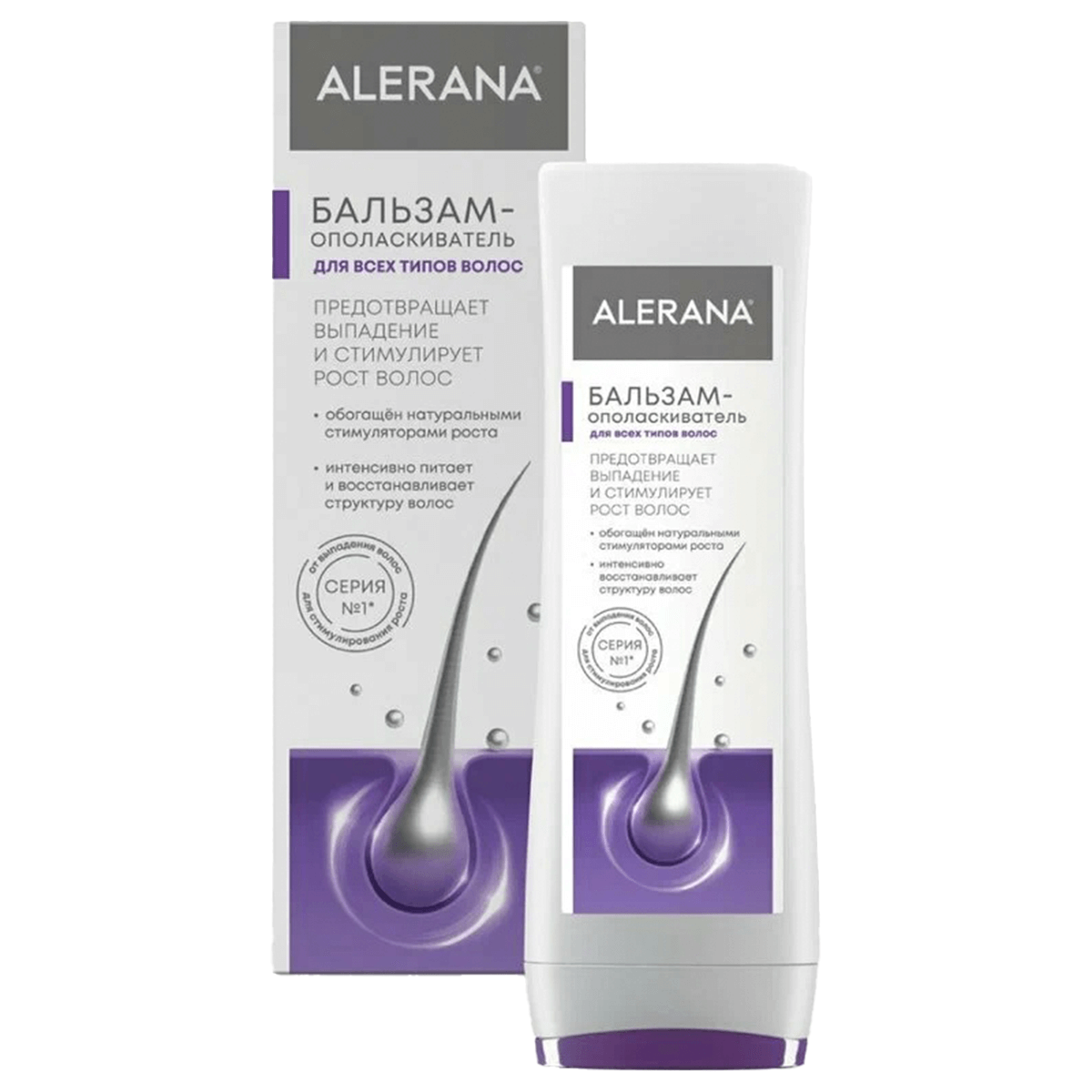 Бальзам-ополаскиватель для всех типов волос, 200 мл, Alerana