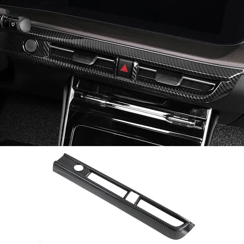 Для KIA Optima K5 2020 2021 ABS карбоновая декоративная рамка центрального управления, накладка на воздуховод, декор кондиционера.