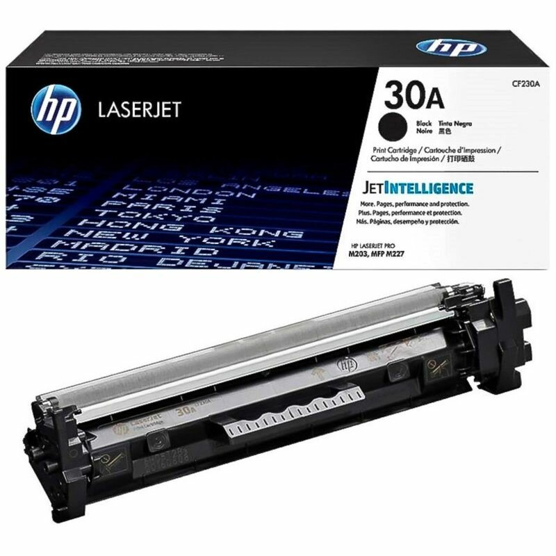 Тонер-картридж HP 30A CF230A, черный, для принтера LJ Pro M203, M227 (CF230A)
