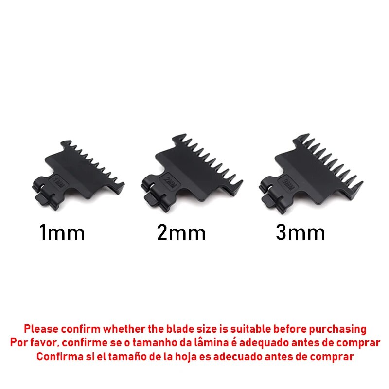 Насадки-гребни для триммера Kemei KM-2299 (1, 2, 3, 5, 7, 9, 11 мм) 1-3mm