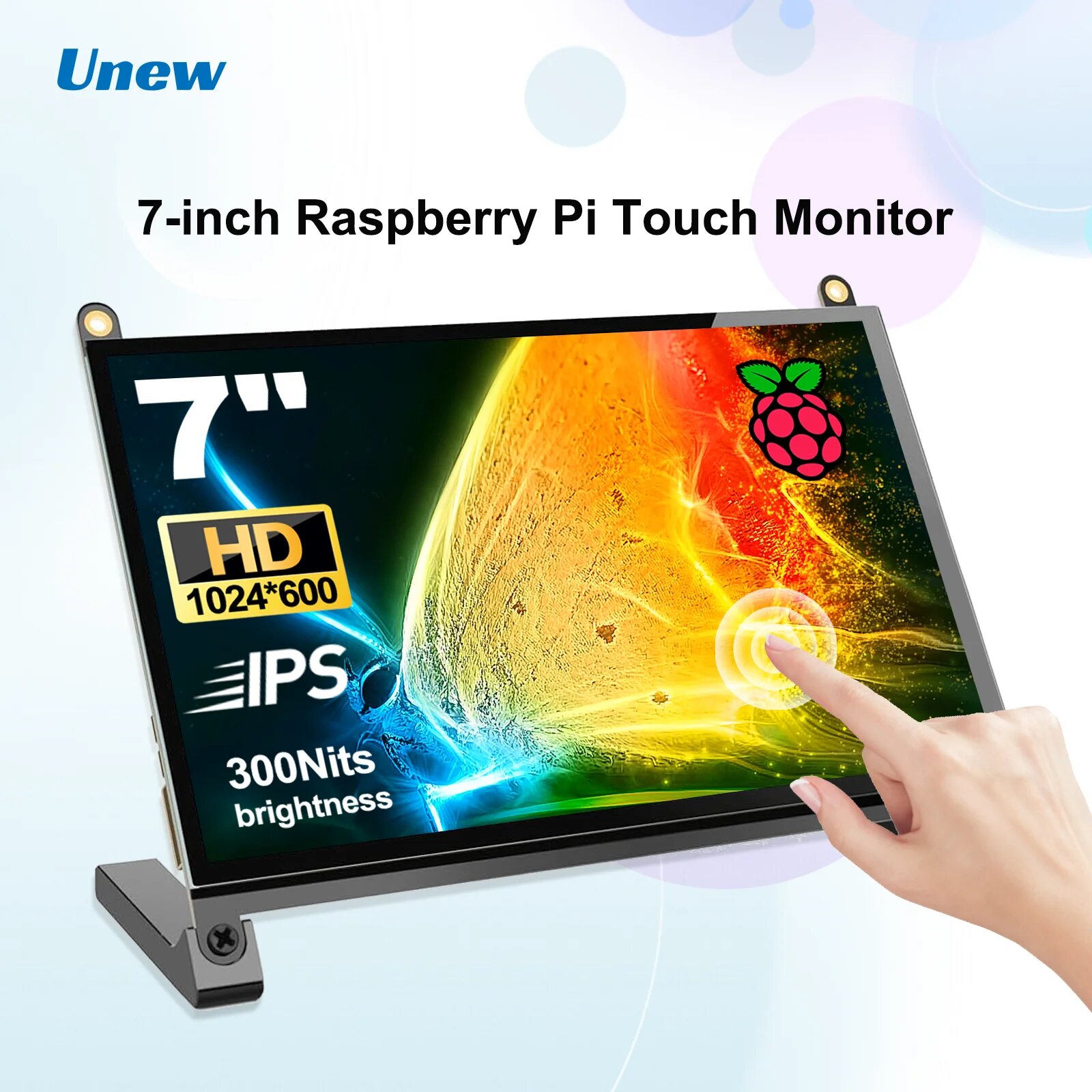 7-дюймовый сенсорный IPS-монитор Unew ЦХ070ПИ-А 1024x600 для Raspberry Pi