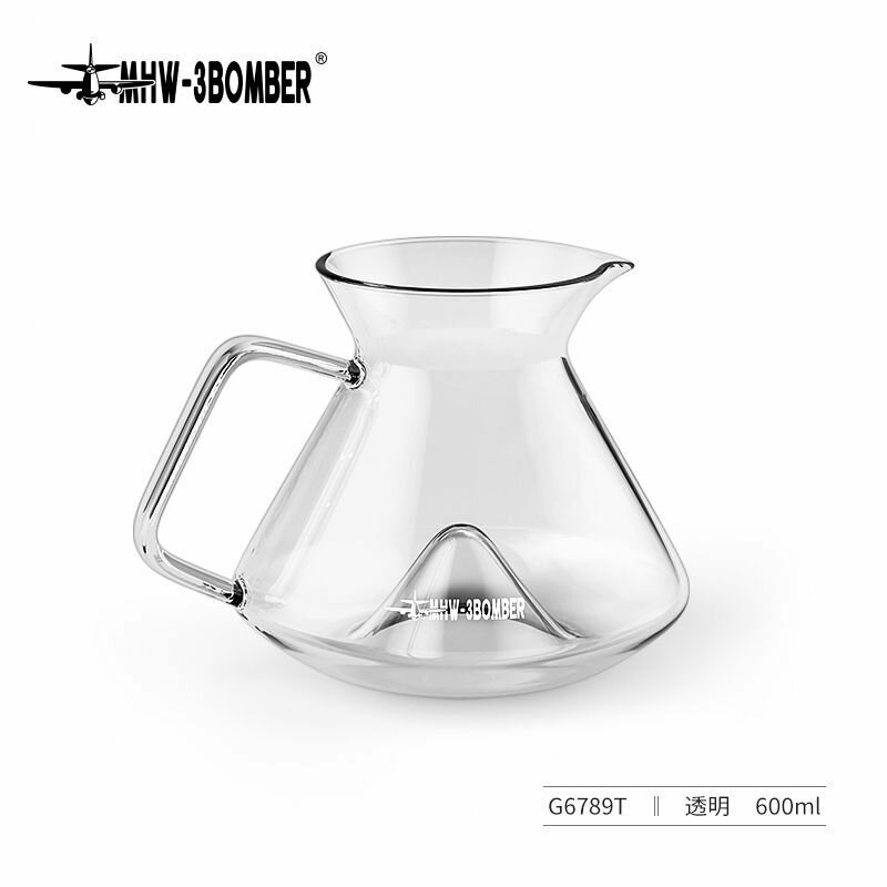 Чайник заварочный, сервер для кофе MHW-3BOMBER Hill Coffee Server 600 мл / прозрачный