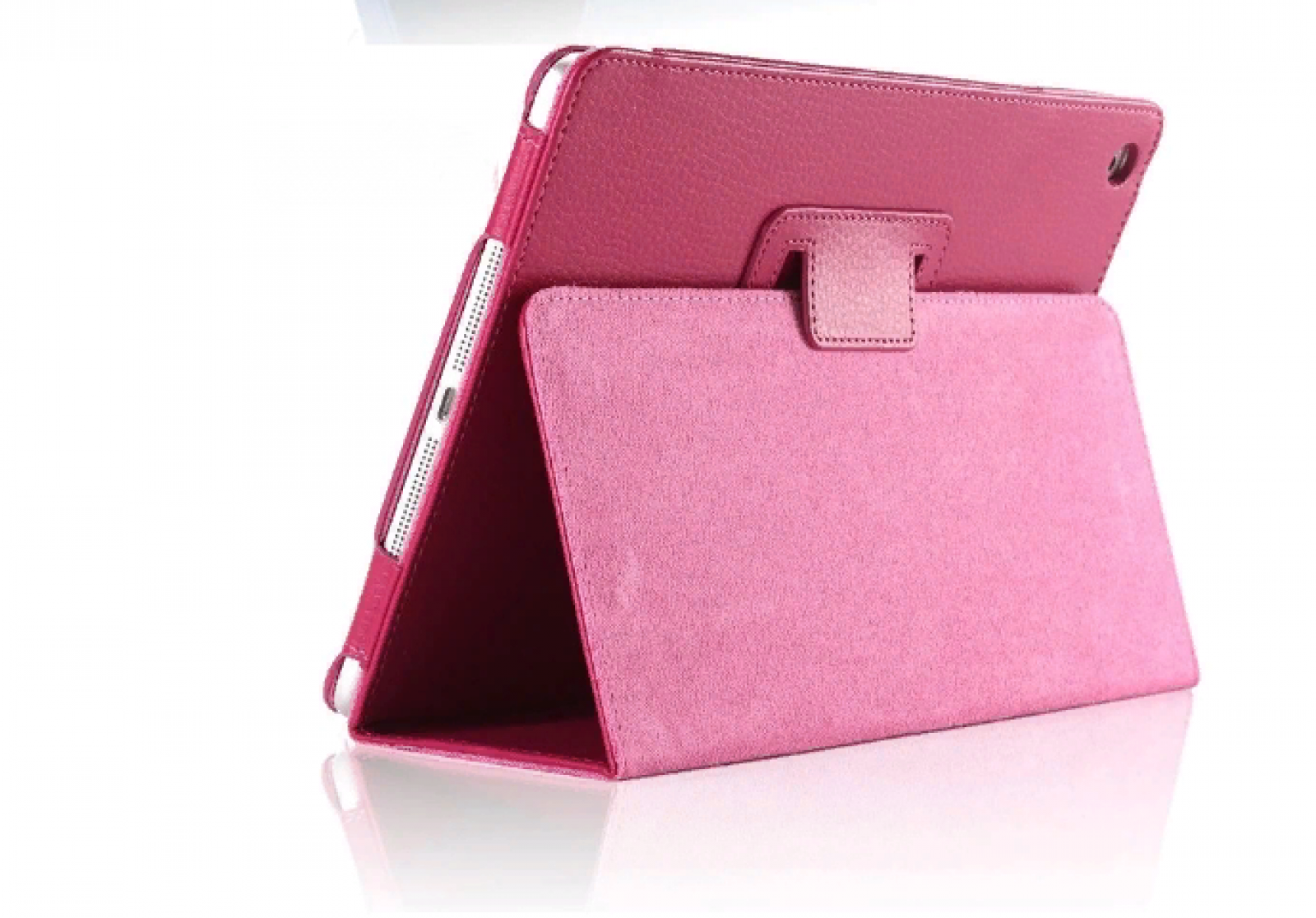Чехол-книжка MyPads для iPad Air 2 A1566, A1567 из импортной кожи с мульти-подставкой, малиновый