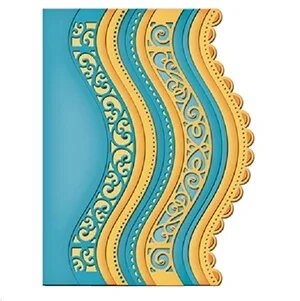 Металлические пресс-формы для скрапбукинга, 6 шт, серебристого цвета A