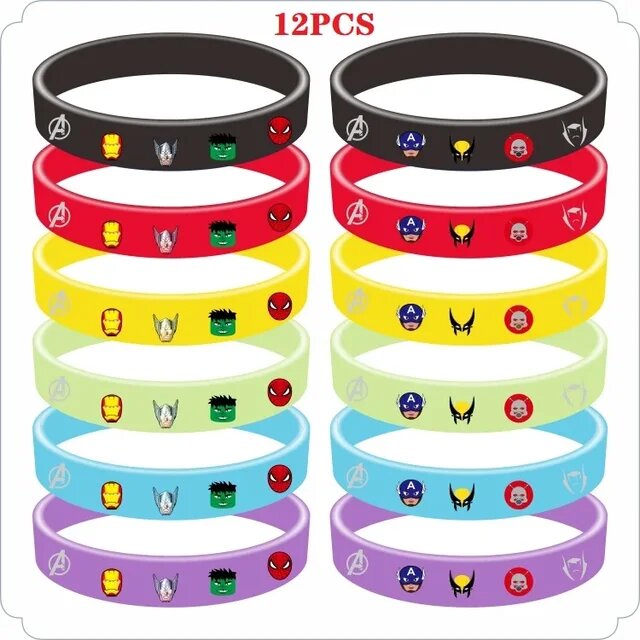 Силиконовый браслет Disney Spider-Man с изображениями Минни и Микки Маус, эластичный браслет, фитнес-трекер, подарок на день рождения для ребенка.