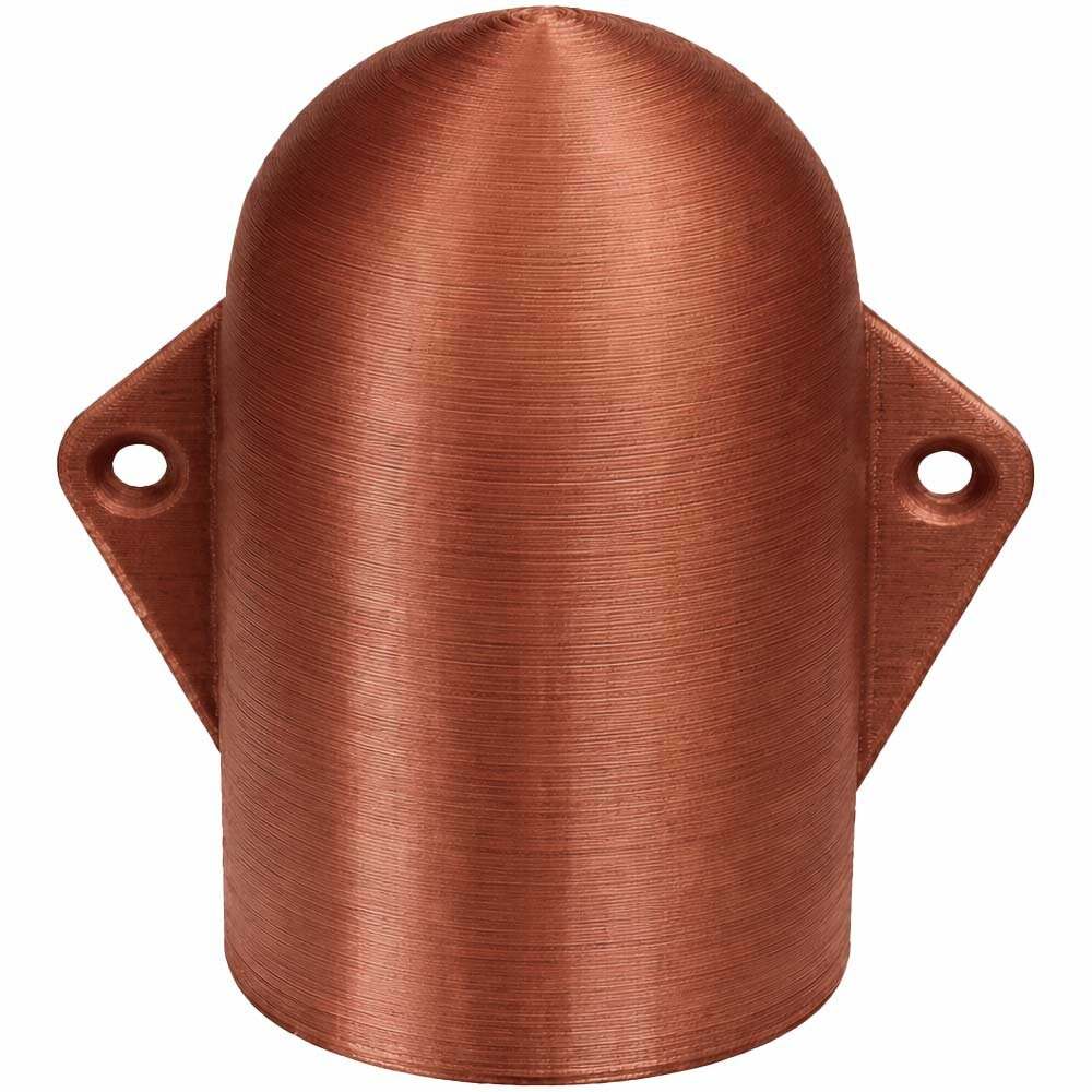 Адаптер для ввода гофры в стену 32мм угловой универсальный медный / Ввод кабеля в гофре 3D печать