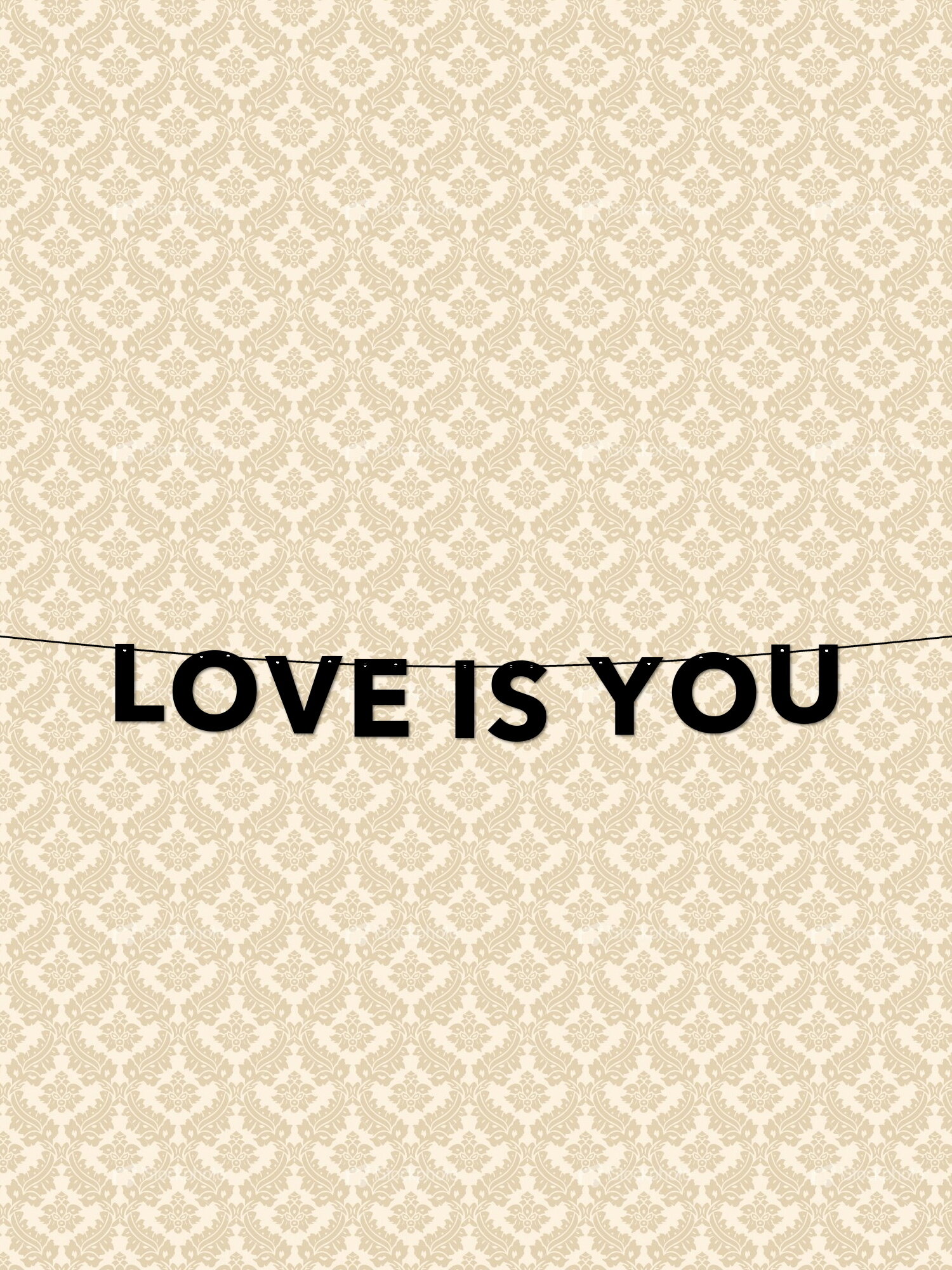 Украшение интерьера, декор для комнаты, гирлянда на стену love is you - идеальный декор для спальни, высота букв 10 см, толщина букв 1 мм, долговечный материал