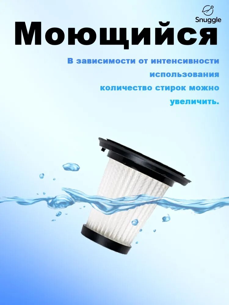 HEPA фильтр H12 для пылесоса, пластик, 2 шт, сито, Китай — фото 1