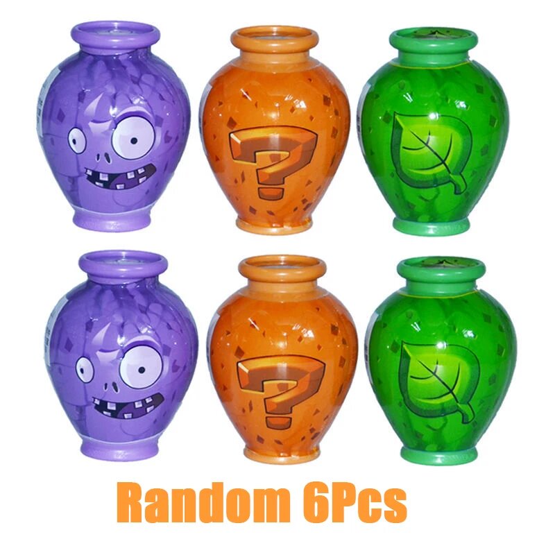 Набор Из 12 Фигурок Plants Vs. Zombies 2: Сюрприз-бокс, Коллекционные Виниловые Модели, 6 Pcs