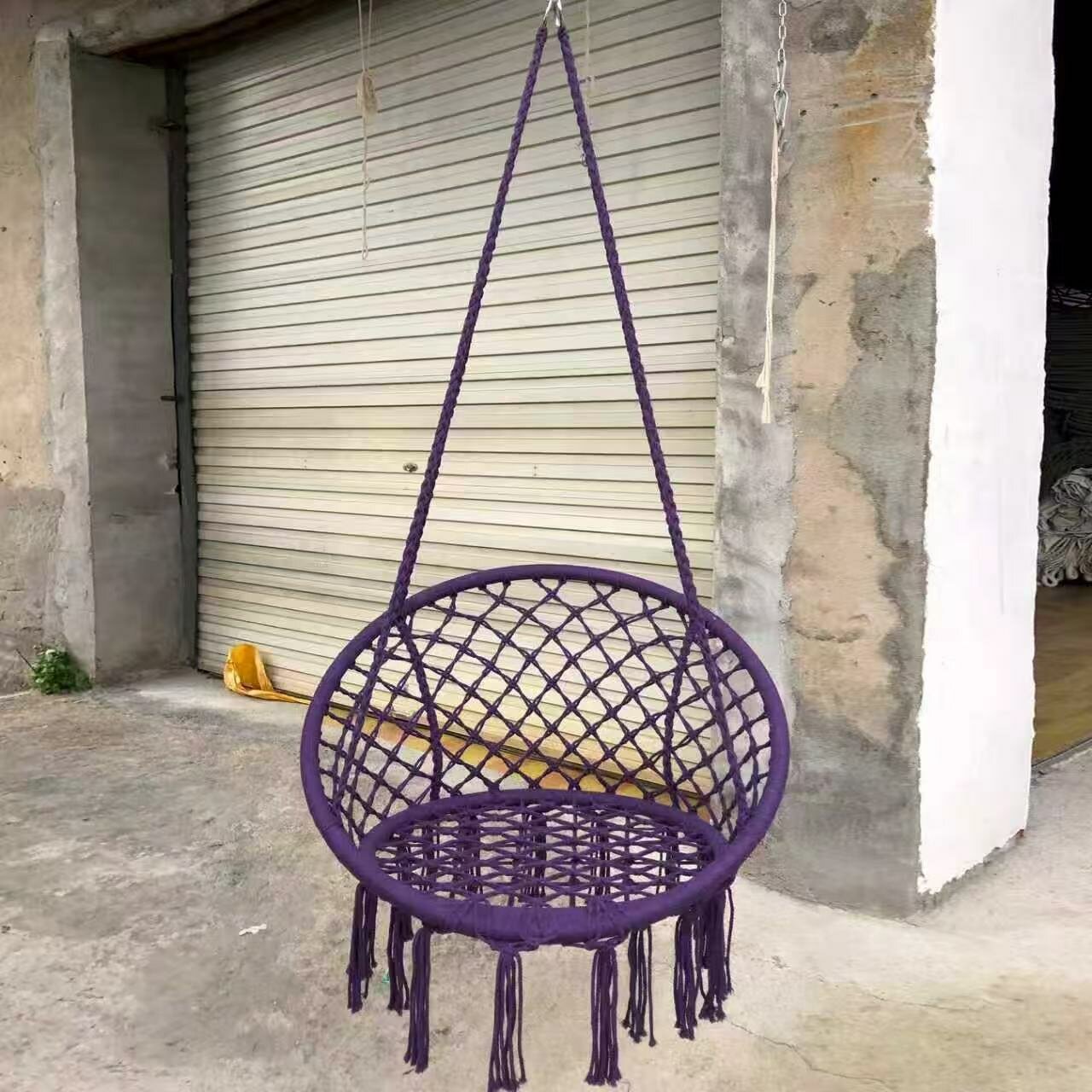 Качели садовые 120 см х 80 см, кресло гамак подвесное, кресло-качели, плетенные качели-гнездо