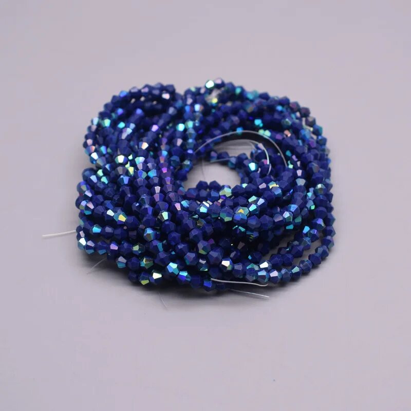 Хрустальные биконусные бусины YanQi 4 мм 200 шт. Синий, C