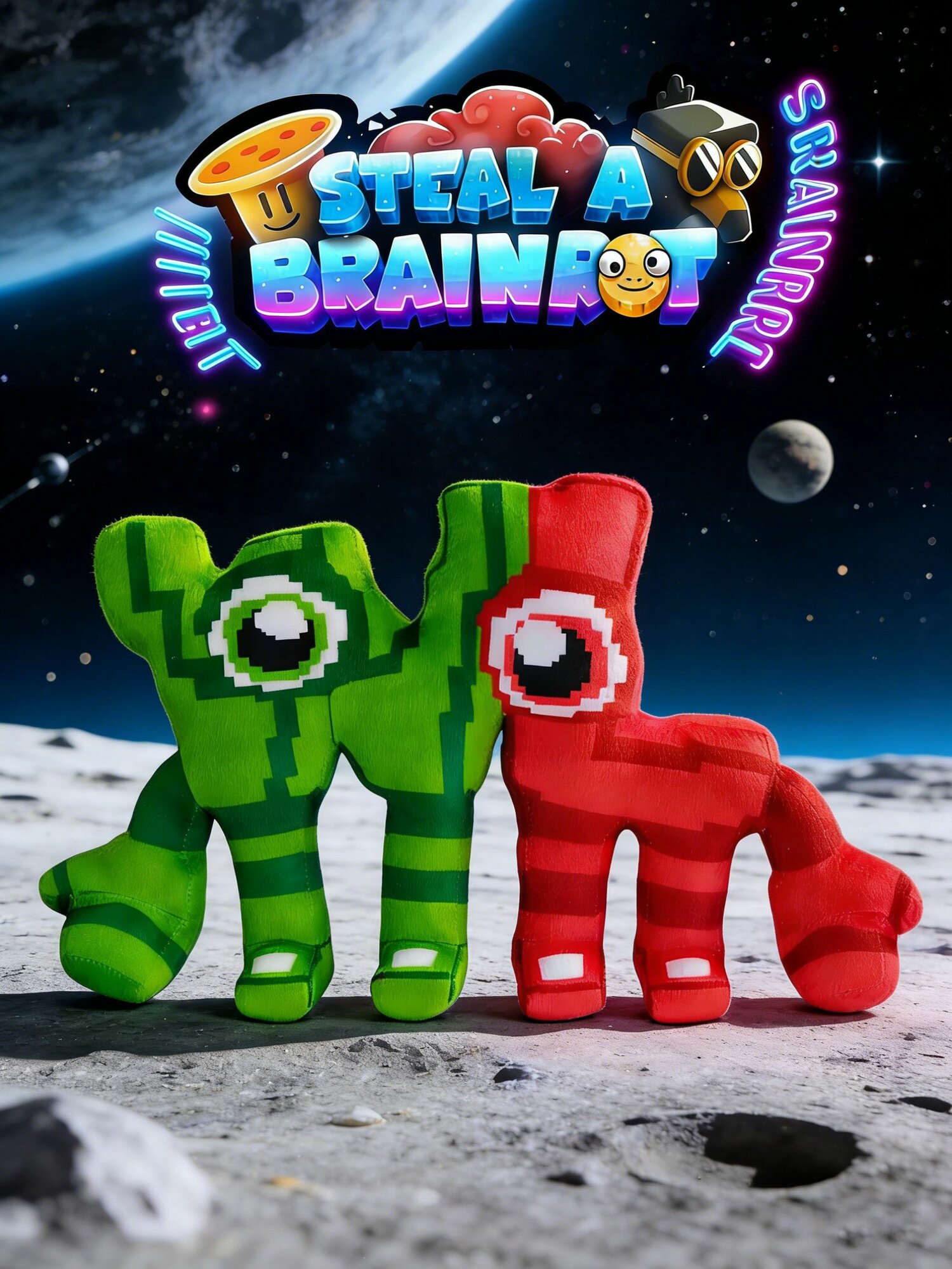 Мягкая игрушка Roblox (Роблокс) Steal a Brainrot: W or L, плюшевый мем