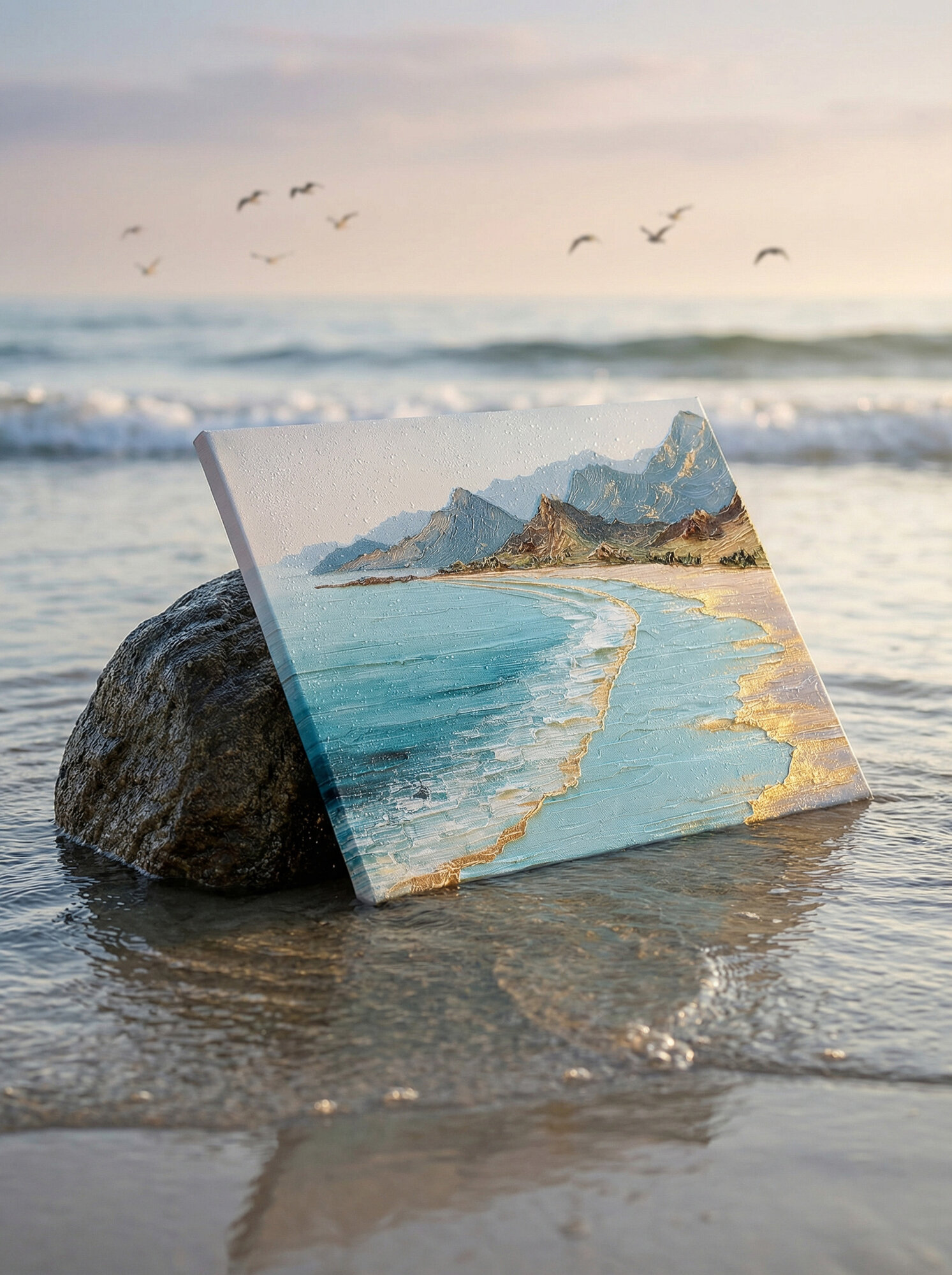 Большая картина Postermarket "Морской пейзаж" на холсте с подрамником 60х90 см