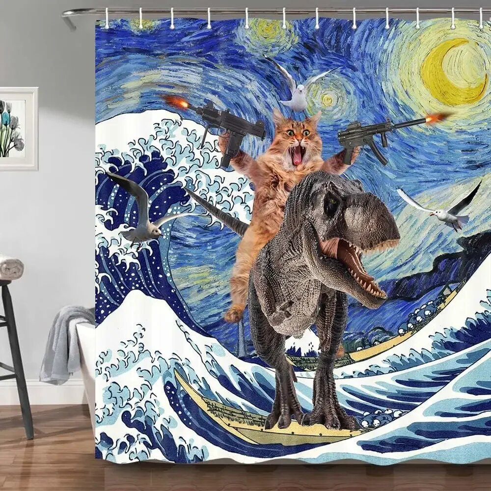 Занавеска для душа современная полиэстер 120x180cm-47x70in, 4011SD