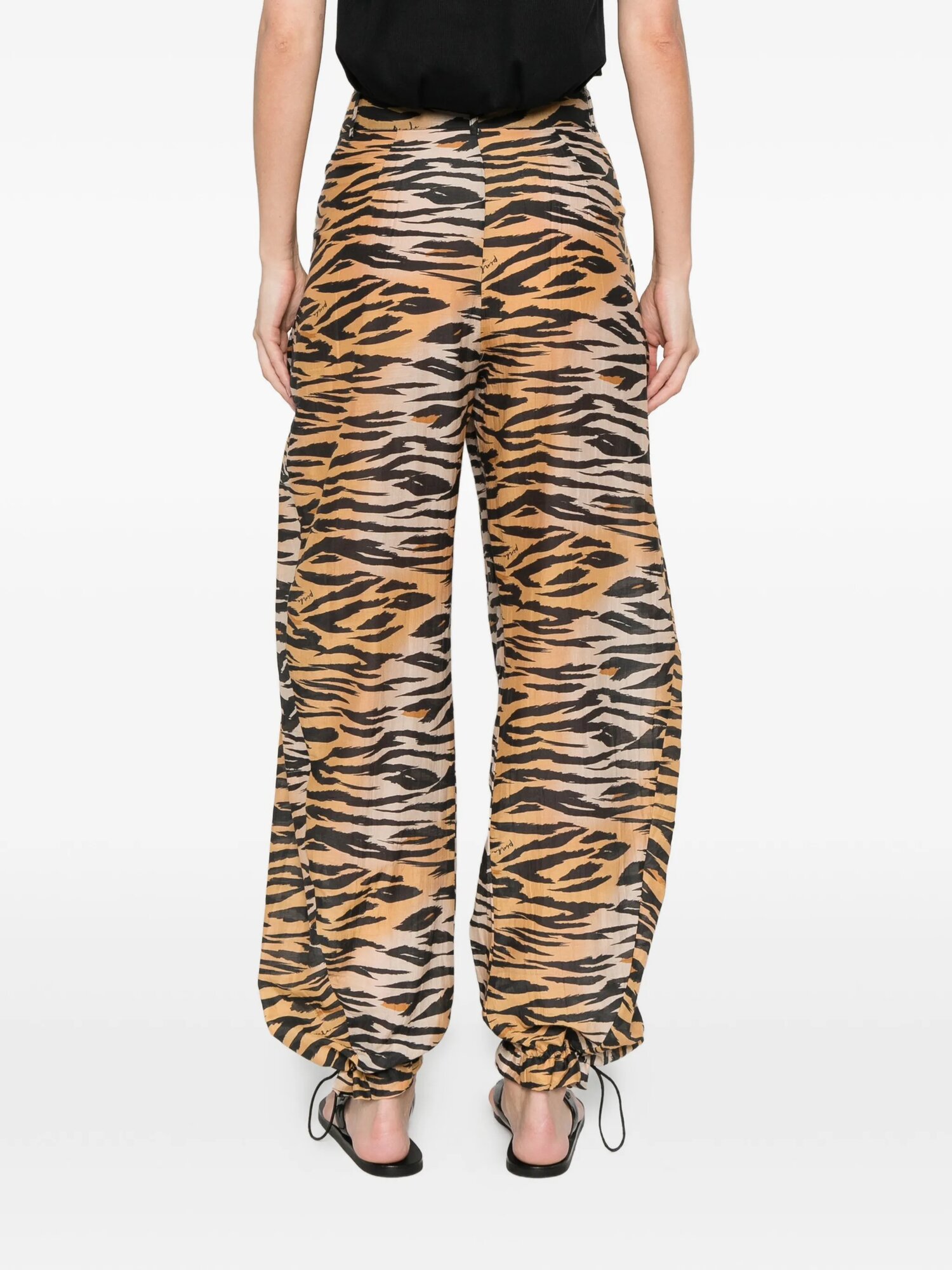 Брюки Pinko Tiger-print trousers, размер 40, разноцветный — фото 1
