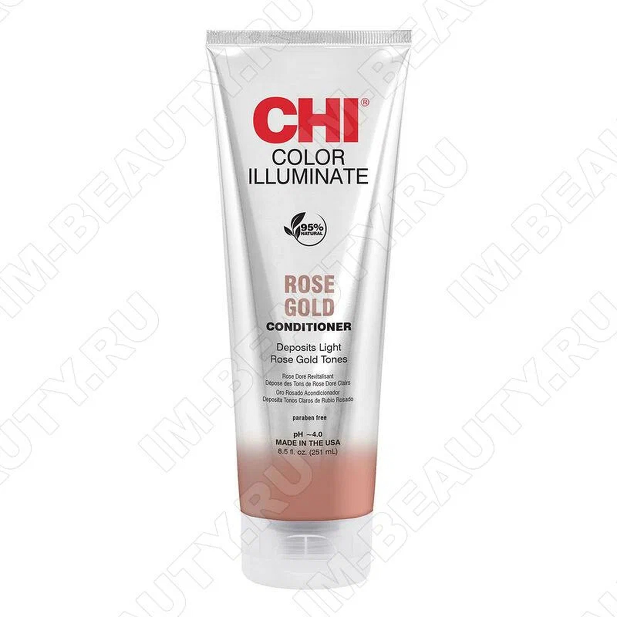 Кондиционер CHI COLOR ILLUMINATE, оттеночный, розовое золото, 251мл