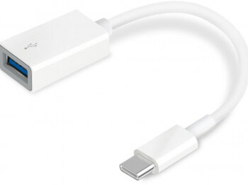 Переходник для кабеля TP-LINK USB Type-C-USB 3,0 A, 0,1 м, белый, корпус пластиковый (UC400)