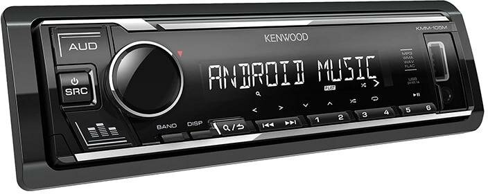 Автомагнитола KENWOOD 1DIN, 4х50 Вт, USB 2,0, AUх 3 RDS (KMM-105M)