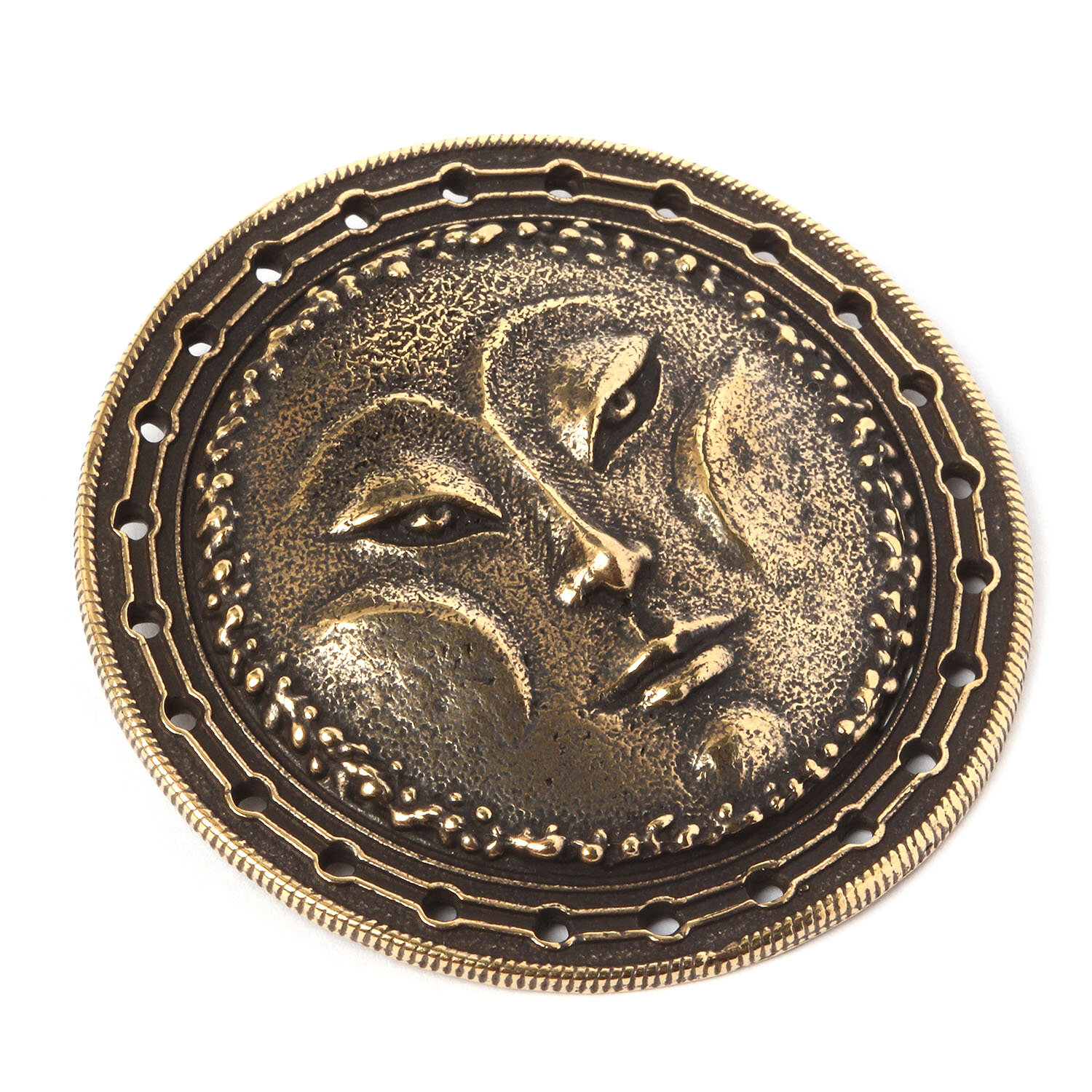 Подвеска, 47х8мм, Anna Bronze, Мудрый месяц, базовый материал - латунь, цвет античная латунь (золотистый с чернением), 1 шт.