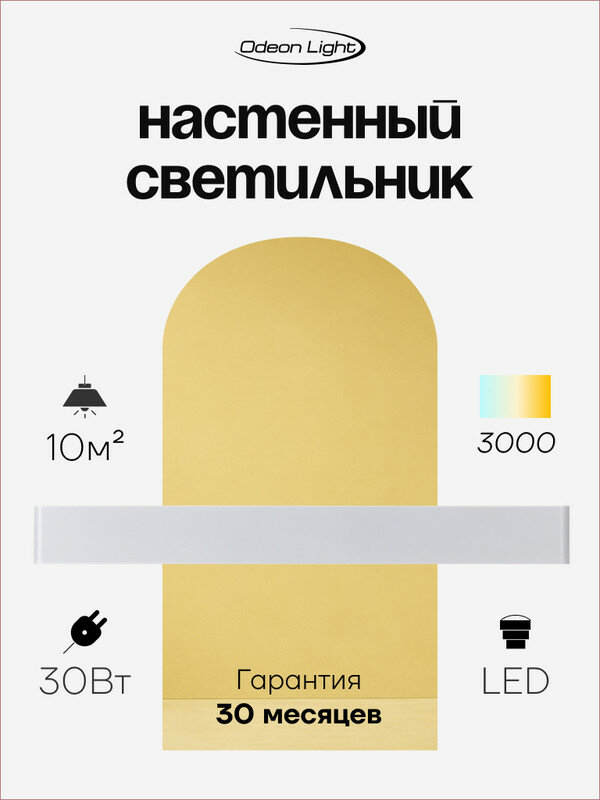Настенный светильник ODEON LIGHT FRAMANT 4293/30WL LED 1*30W белый