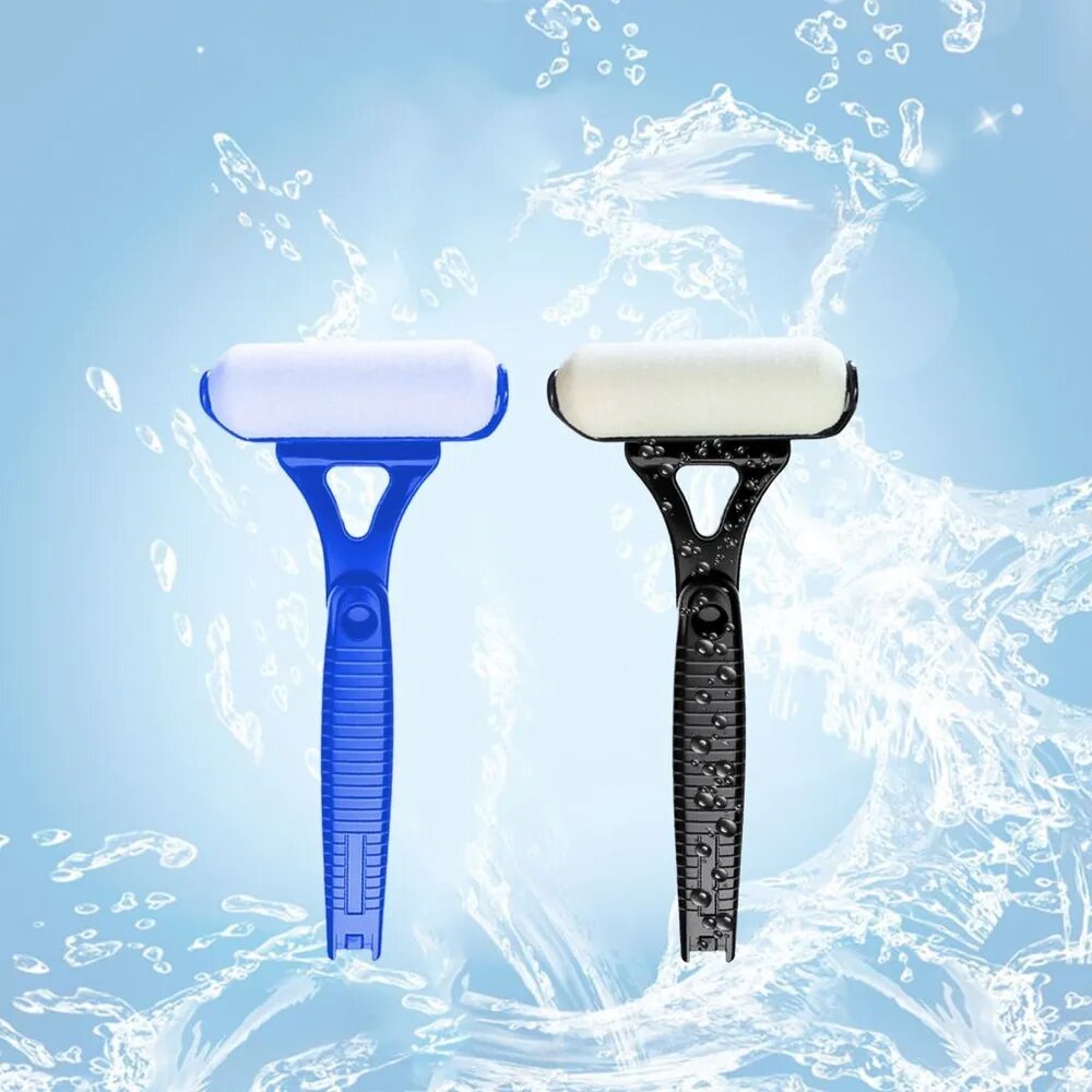 Аппликатор лосьона для спины, солнцезащитный крем, увлажняющий задняя часть тела, складной валик-аппликатор с длинной ручкой-синий, Синий,27CM,