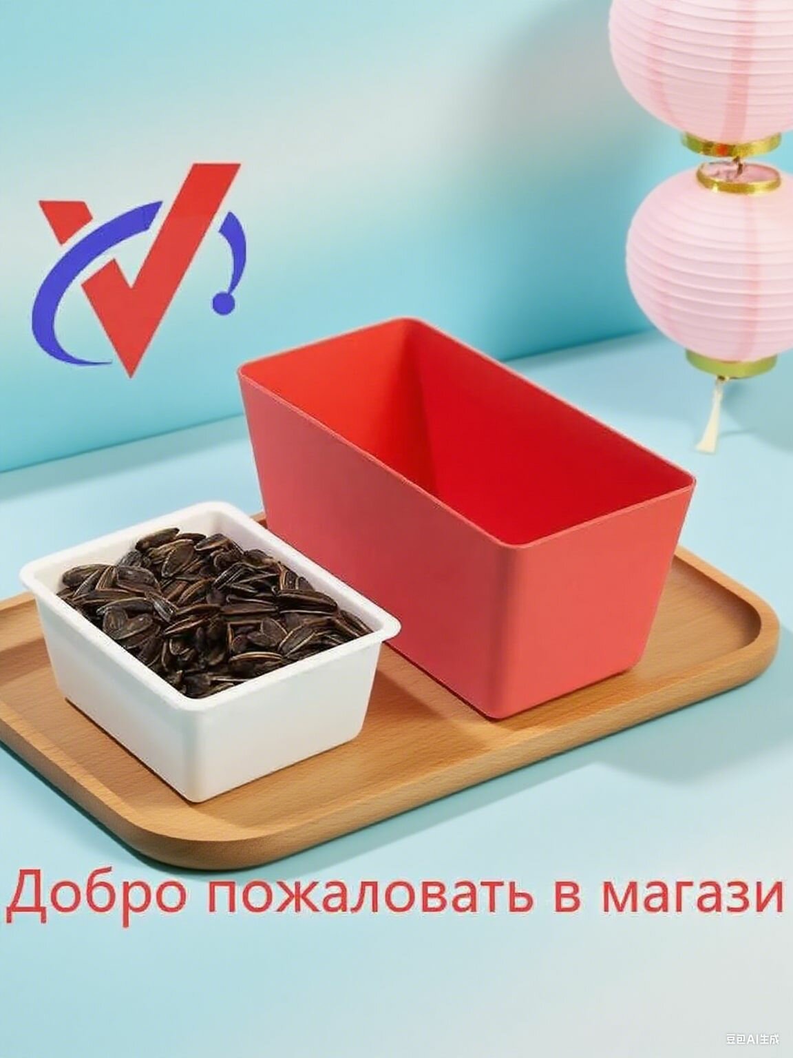 Удобная тарелка для орехов и семечек с двойным отделением и противоскользящим дном