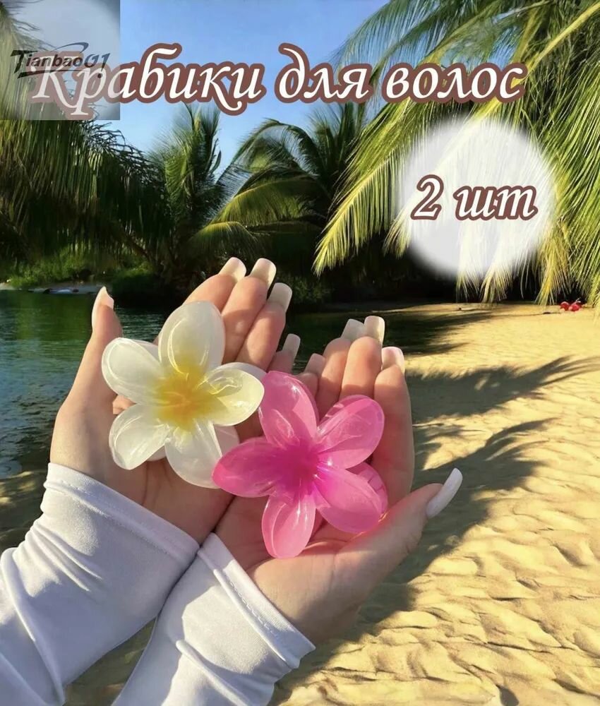 Заколка для волос 2 шт.
