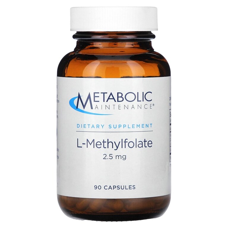 Metabolic Maintenance L-Methylfolate, L-метилфолат, 2,5 мг, 90 капсул из США